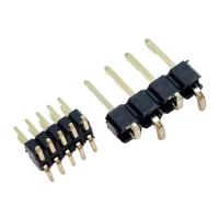 China Single Row 2.54mm Pitch Straight Pin Header with Socket 1*2/3/4/5/6/7/8/10/12/15/20/40P for PCB Application for sale