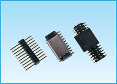 China 0.8mm Pitch Single Row Header Connector , Surface Mount Pin Header Eco Friendly for sale