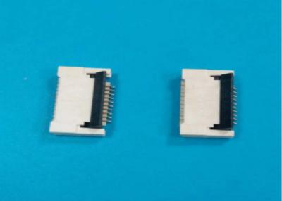 China 0.5mm Pitch 2.0mm High FPC Cable Connector Easy On Black Flip R/A Type for sale