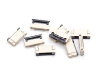 China 0.5 mm pitch connector  FPC Connector types, with LCP, White, Flammability Rating(UL94V-0) for sale