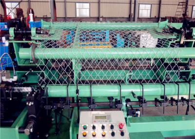 China Horizontal Chain Link Weaving Machine , Stainless Steel Fencing Manufacturing Machine for sale