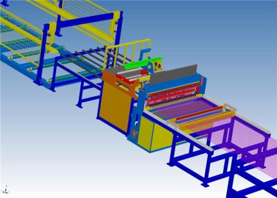 China PLC Program Controlled Fence Mesh Welding Machine 5 - 12 mm CE ISO9001 for sale