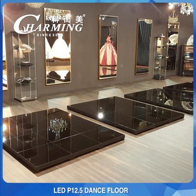 China Temper GlassVideo LED Dance Floor Rental P12.5 Iron Material for sale