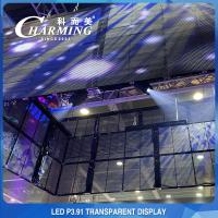 China 100*50CM Pixel Pith 3.91MM Transparent LED Display High Transparency 70% for sale
