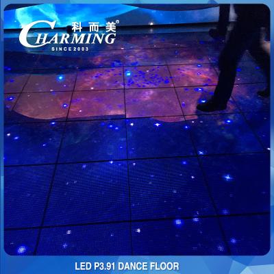 China LED Floor Tiles Screen Panel RGB  Led Floor Tile Display Screen Waterproof IP65 3840Hz Support Weeding Dance Show for sale