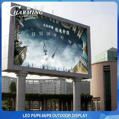 China High Brightness P5 P8 Outdoor LED Display Fixed Building Advertising Screen for sale