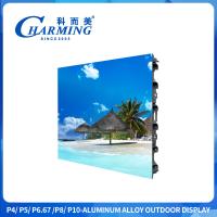 China Weatherproof Magnesium Alloy Outdoor LED Display delivering 5500 nits high brightness and seamless splicing for billboard advertising and stadium signage for sale