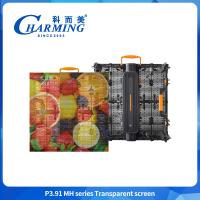 China 16 Bit P3.91MH Series Transparent LED Display Multiple Installation Methods LED Mesh Screen for sale
