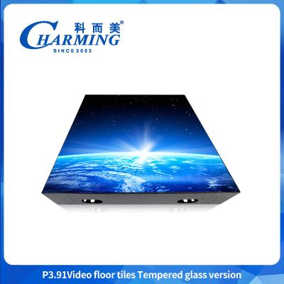 China Floor Tile Screen 18.1KG Cabinet 3840HZ Video Stage Dance Floor Stand Led Wall Portable Dance Floors LED Display​ for sale