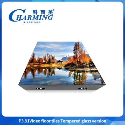 China Rgb Full Color Fast Installation And Front Maintenance P3.91 Gob Process Ip65 Waterproof And Dustproof Led Dance Floor For Wedding Party Banquet for sale