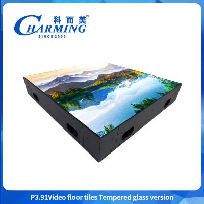 China 500x500MM GOB P3.91 Led Indoor Dance Floor IP65 Waterproof Led Display HD Video For Event for sale