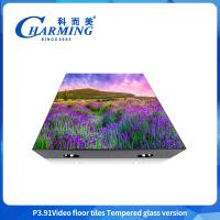 China 500*500mm Mobile DJ Stage Video Floor Tile Screen Indoor and Outdoor 3D LED Screen For Wedding Bar Club for sale