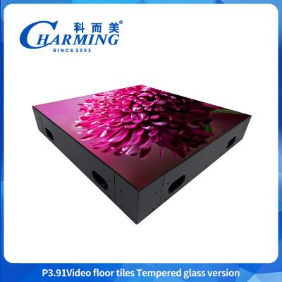 China P3.91 High performance load-bearing and waterproof design LED video floor tile high brightness LED video floor tile for sale