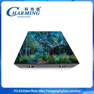 China 500*500mm Led Dance Floor In Wedding & Car Show 3840hz Waterproof Glass Mirror Led Video Floor Tile for sale