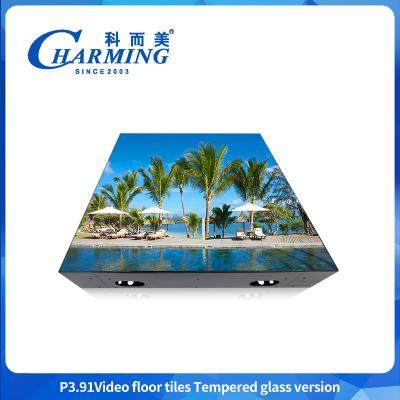 China P3.91 GOB Process Led Dance Floor Waterproof Video Led Dance Floor 500mm By 500mm For Wedding Party & Banquet for sale