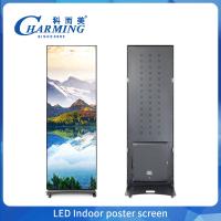 China High Resolution Indoor Poster Advertising Led Screen Large Stand Digital Billboard for sale