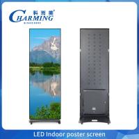 China Full Color Led 640X1920mm P2 P1.86 P2.5 P3 Flooring Standing Led Poster Wifi Usb Movable Mirror Poster Display Panels for sale