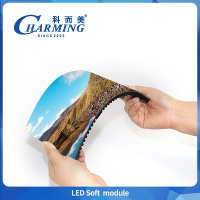 China Full Color P1.86/P2/P2.5/P3.076 Indoor Led Soft Module 800hz High Brightness For Cylindrical Screen for sale