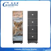 China P2.5 Foldable LED Poster Screen with 800CD/m2 Brightness and Mobile Intelligent Control for sale
