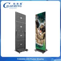 China Indoor P1.86 P2 P2.5 Foldable Standing Poster LED Display with Wheel Video LED Display Advertising LED Screen for sale