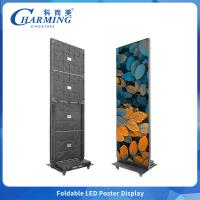China Foldable LED Poster Screen GOB Dual-Side Display with Audio System Mobile Control for Outdoor Events for sale