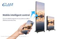 China Foldable LED Poster Screen with High Refresh Rate GOB Technology and Intelligent Mobile Control for sale