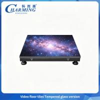 China Front IP65 Protection Tempered Glass Dance Floor LED Choose Foot Cup or Track Mounting for sale