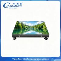 China 500kg High Load Capacity Tempered Glass Dance Floor LED Wear-resistant for KTV for sale