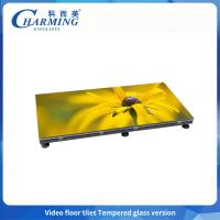 China Post-maintenance P2.6 Dance Floor LED Tempered Glass Cover Support feet required for installation for sale