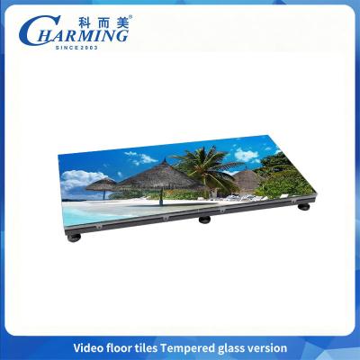 China Tempered Glass LED Video Floor with P3.91 Pixel Pitch 7680Hz High Refresh Rate and IP65 Waterproof for Nightclub Events for sale