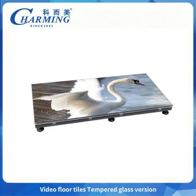 China P2.6 can wear-resistant and load-bearing Dance Floor LED Tempered Glass Cover with CE Certification for sale