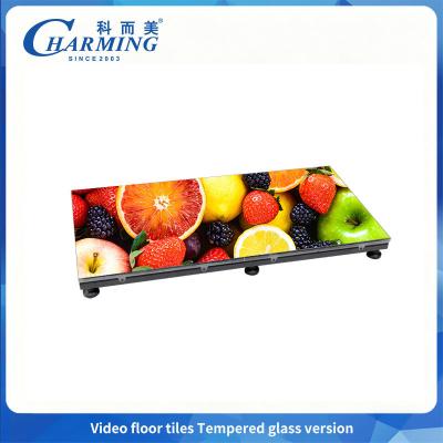 China Interactive Floor LED Screen with 8mm Thick Tempered Glass Load Bearing and P3.91 Pixel Pitch for Stage Performance for sale
