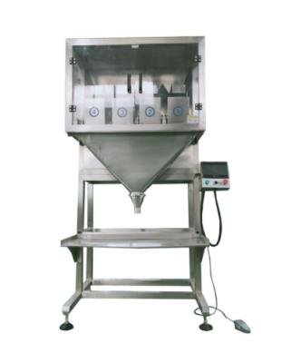 China Granule Semi Auto Packing Machine 4 Heads Weigher 10-16 Bags/Min 500-5000g Capacity ±1-5g Accuracy for sale