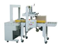 China Automatic Strapping Machine with 0.55-1.0mm Packing Thickness, 2.5 sec/line Speed, and 0-90kg Tension for sale