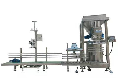 China Semi Automatic Auger Powder Filling Machine 5-25kg 10-50kg Capacity with ±0.2% Accuracy for sale