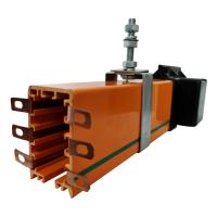 China Power Rail Enclosed Conductor Systems Rail HFP52  x 4.5m Green for sale