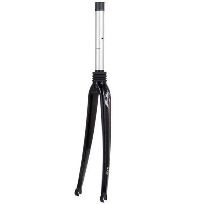 China superlight carbon fiber suspension rigid fork 18mm travel for road racing bicycle for sale