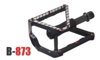 China CNC Big Platform Pedal of Bicycle 3 sealed bearings with replaeable grip pins Shimano Saint for sale