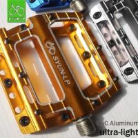 China SGS certified CNC Bicycle Pedal Titanium Axle or Cr-mo Big Platform Ultra-light 2017 version for sale