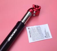 China Bicycle Hydraulic Suspension Seatpost Aluminum Alloy seat post Different Diameter Customized Logo Soft Travel for sale
