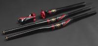 China Ultralight Aluminum Handlebar Stem Seatpost 3 Set 680mm long 31.8mm MTB mountain Bike Seat Post Flat Bar Swallow Handle for sale