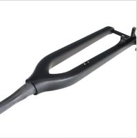 China 29er Full Carbon Fiber Mtb Bicycle Fork thru axle Tapered Steerer T800 Carbon Rigid Fork for sale