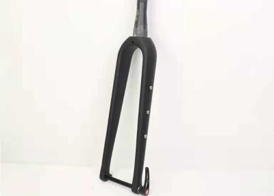 China 700x50c Carbon Gravel Bike Fork, Lightweight Rigid Fork 100x12 Flat Mount Disc for sale