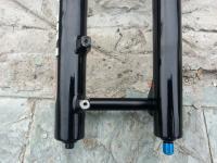 China 26er/27.5er  Dual Crown Mountain Bike Fork Downhill Suspension Mtb Bicycle Fork for sale