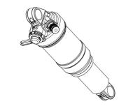 China Bike Shock Air Spring Shock w/ Damper Compression/Rebound 165-200mm Mtb for sale