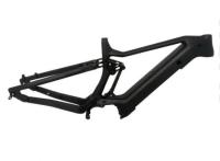 China Customized MTB Full Suspension Carbon Bike Frame For 250W Bafang Mid Drive Motor for sale