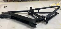 China Customized MTB Full Suspension Carbon Bike Frame For 250W Bafang Mid Drive Motor for sale