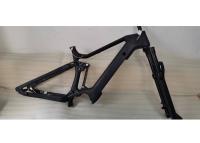 China 160mm Travel Electric Bike Frame OEM Full Suspension Carbon Bicycle Frame for sale