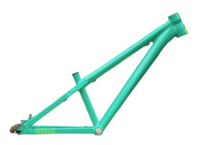 China Nice painting 26er Aluminum Dirt Jumper Bike Frame Horizontal Fish Type Dropout for sale
