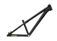 China Nice painting 26er Aluminum Dirt Jumper Bike Frame Horizontal Fish Type Dropout for sale